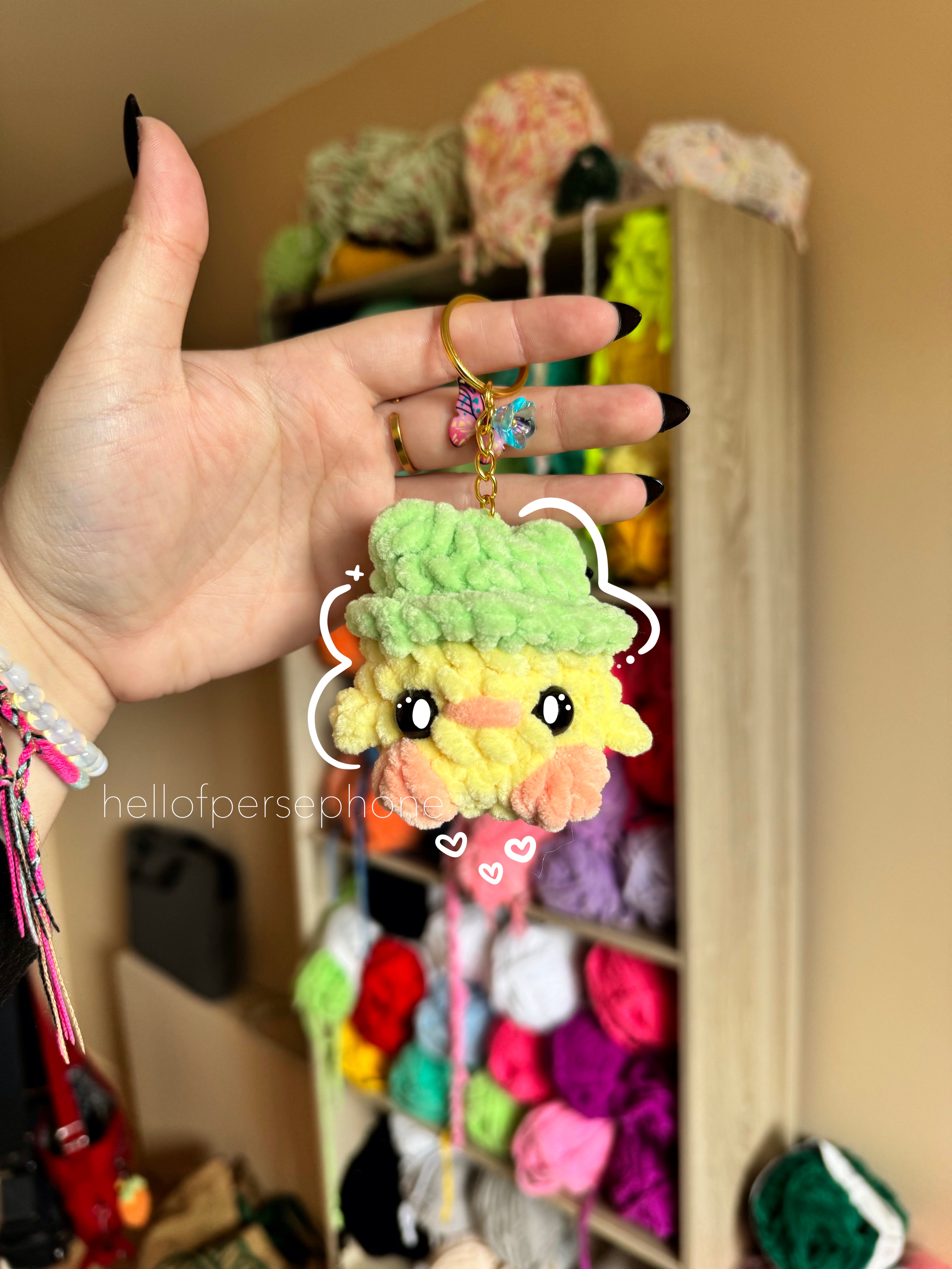 Porte-Clés Poussin au Crochet I Amigurumi Poussin Kawaii – Hell of ...